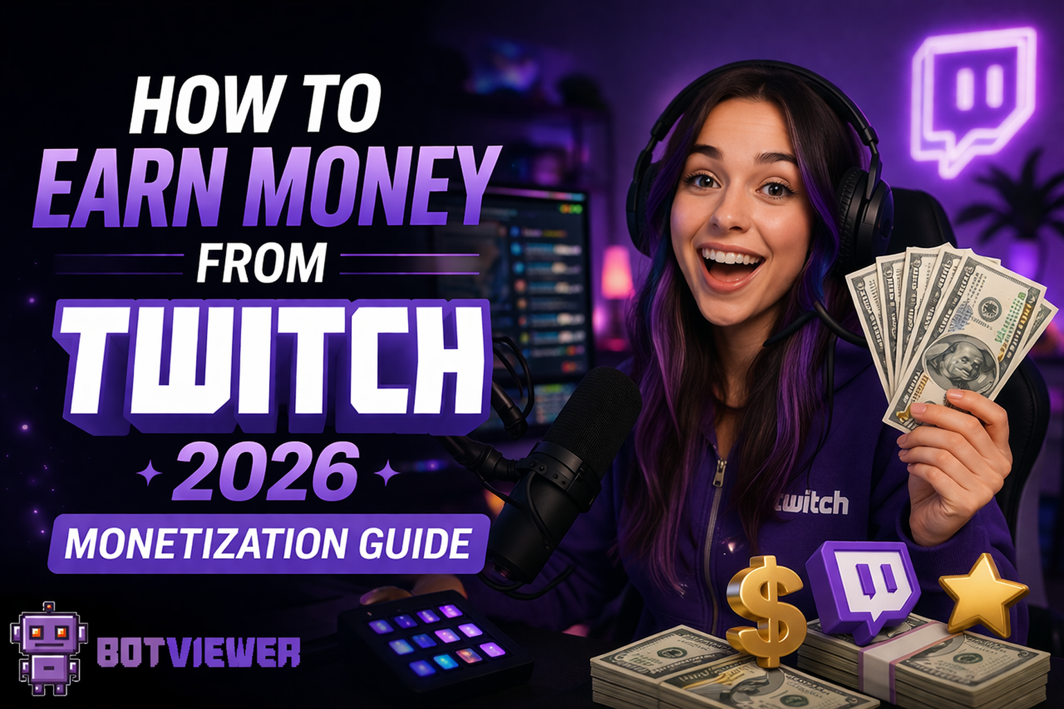How To Earn Money From Twitch: 2026 Monetization Guide - BotViewer ...